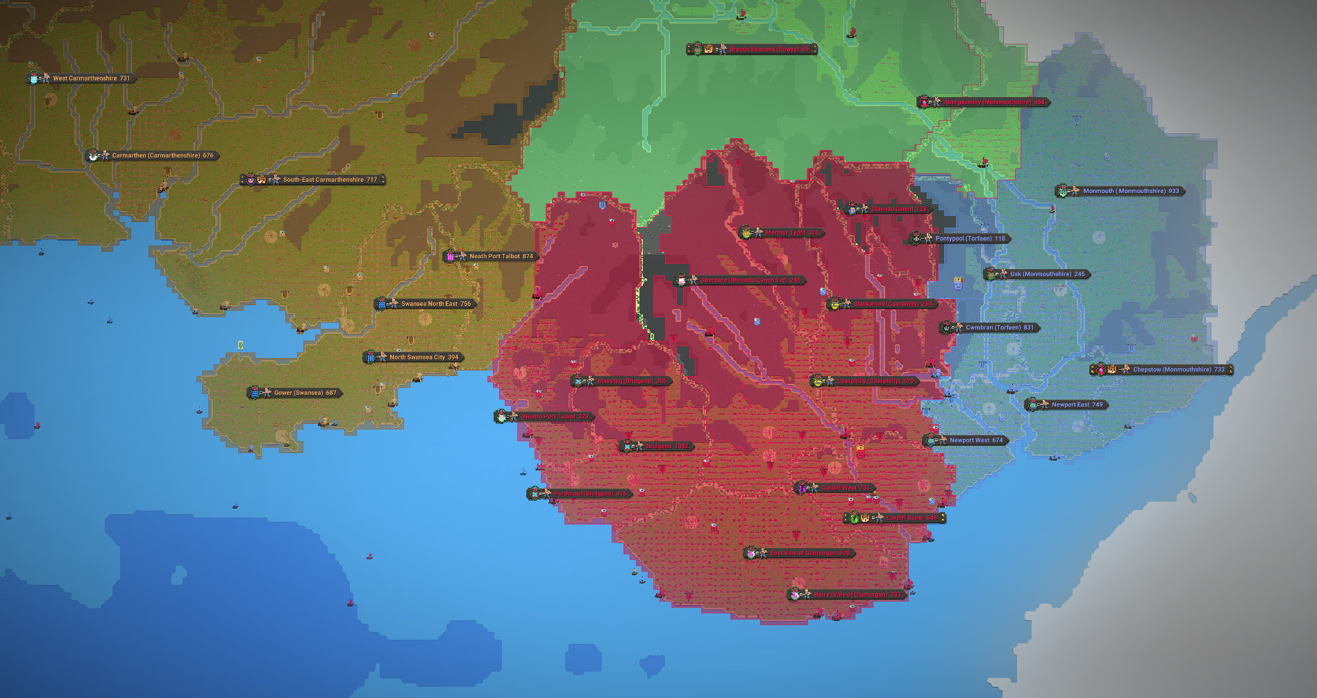 100 Village Wales Map Pack! [40x49] Mod for WorldBox | WorldBox Mods