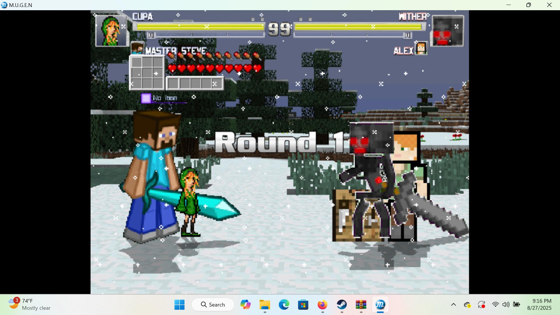 minecraft mugen Mod for M.U.G.E.N | MUGEN Mods