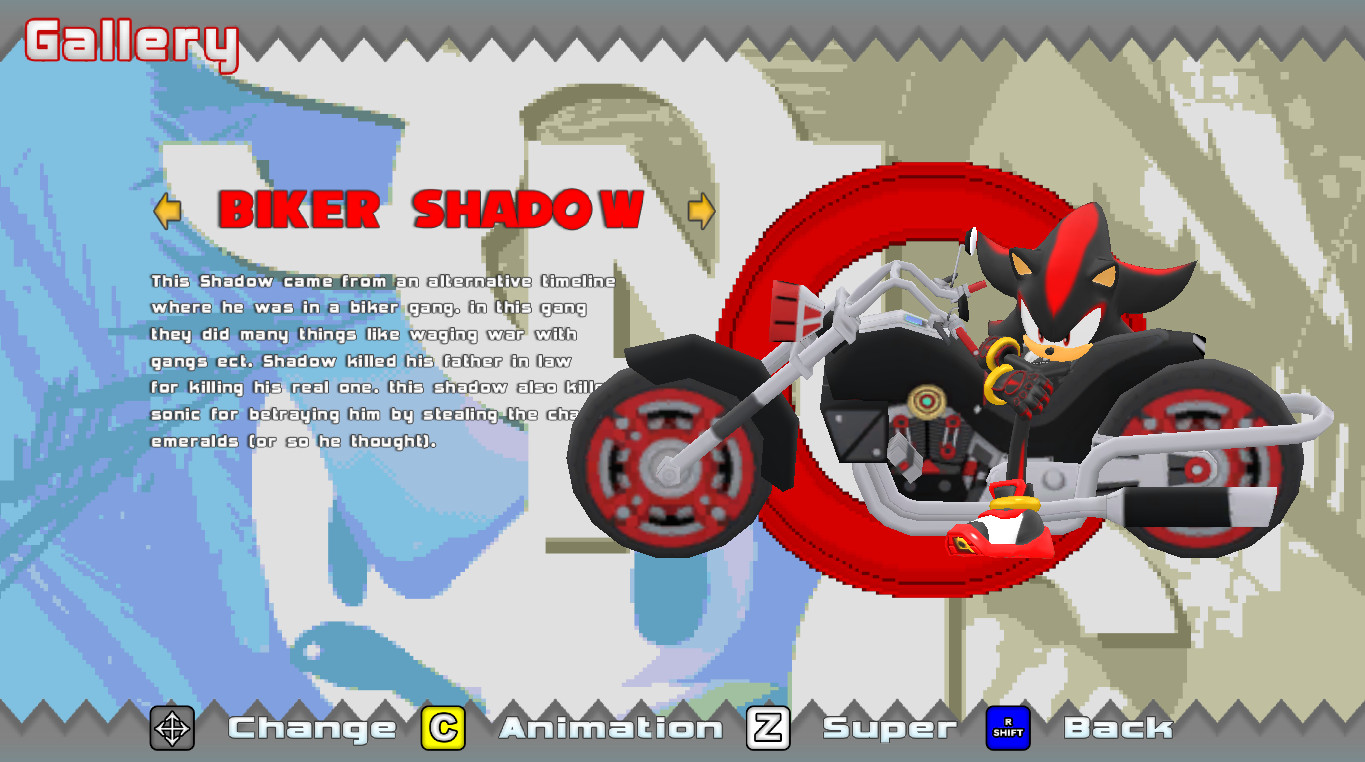 Biker Shadow "port" Mod for Sonic World | SW Mods