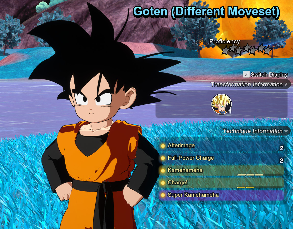 Goten (Different Moveset) Mod for Dragon Ball: Sparking! ZERO | DBSZ Mods