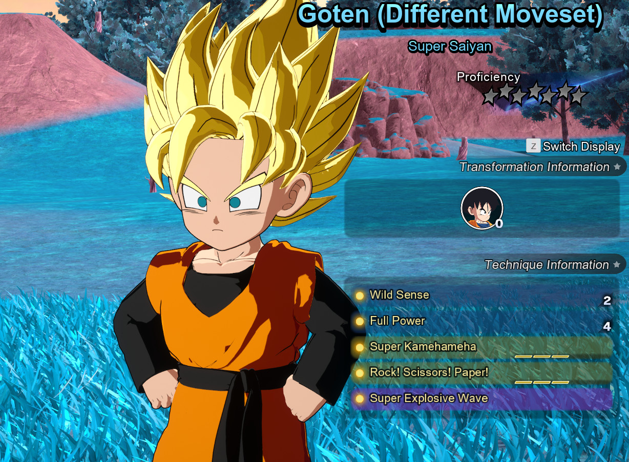 Goten (Different Moveset) Mod for Dragon Ball: Sparking! ZERO | DBSZ Mods