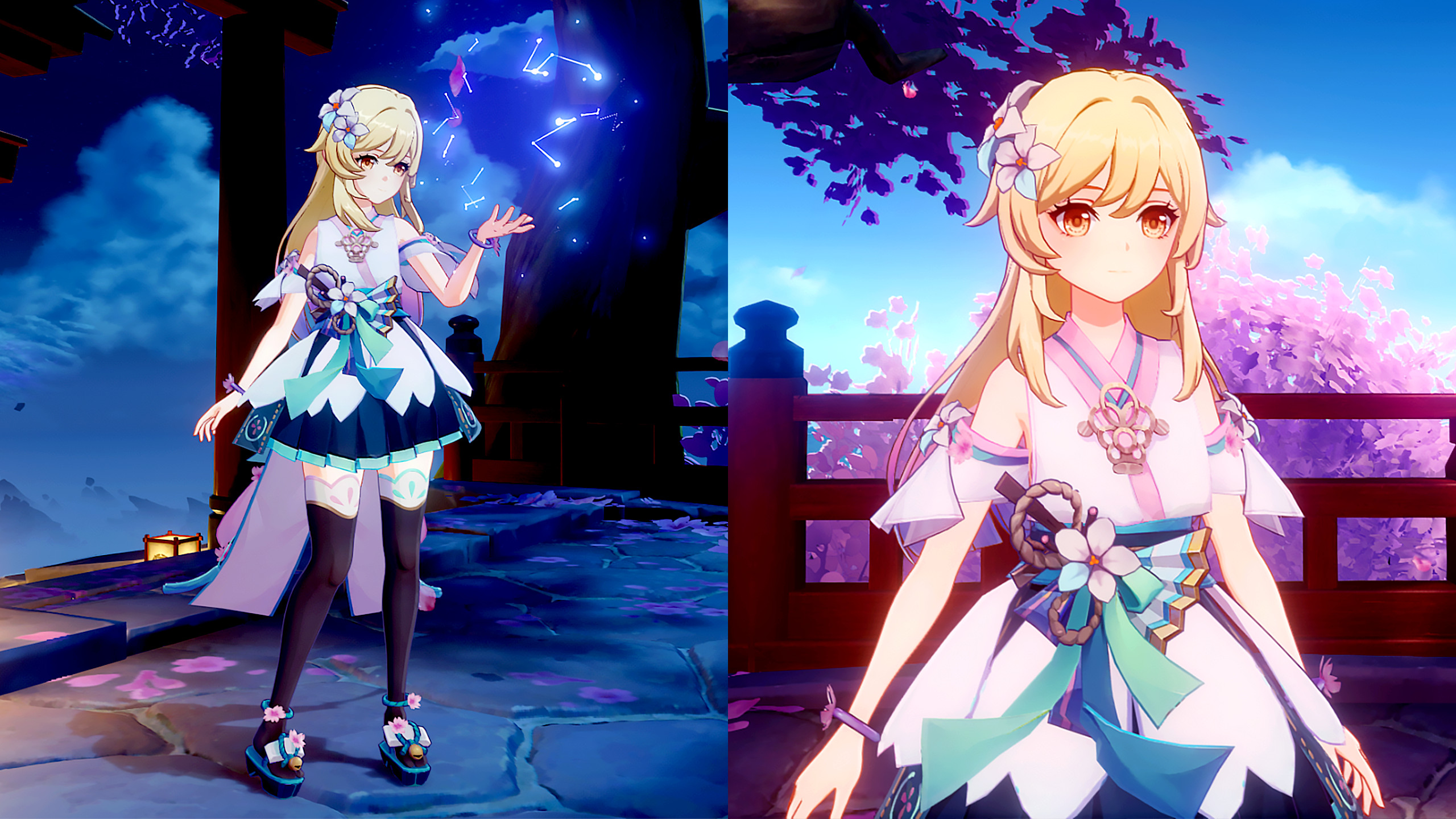 Lumine Sakura Kimono Inazuma Mod for Genshin Impact | GI Mods