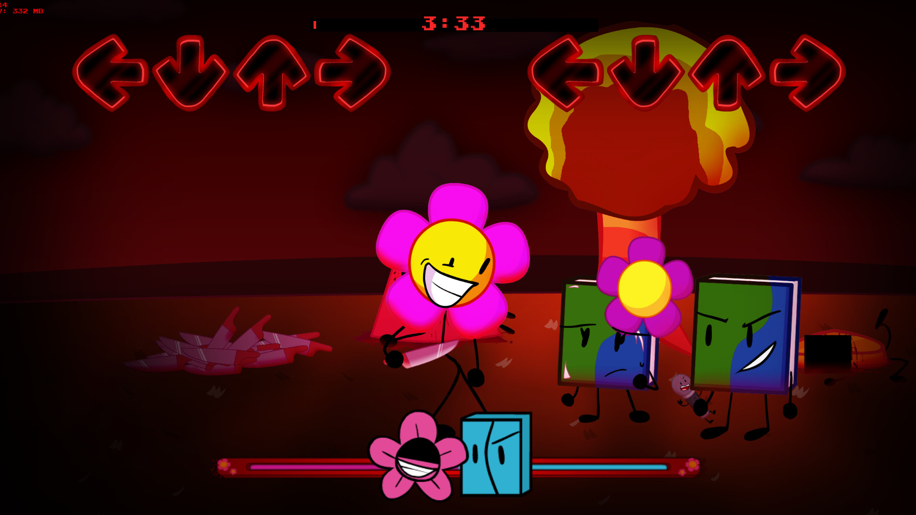 BFDI: Flower's Rampage (A Mario's Madness Reskin) Mod for Friday Night Funkin' | FNF Mods