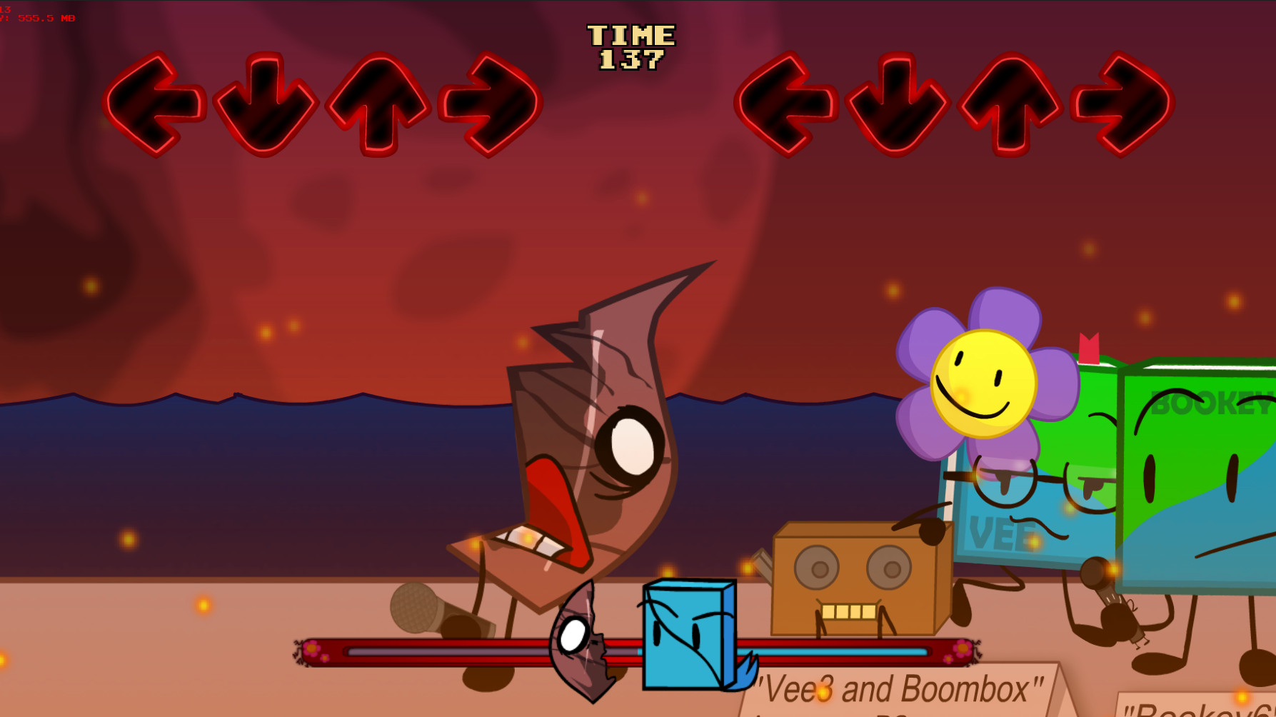 BFDI: Flower's Rampage (A Mario's Madness Reskin) Mod for Friday Night Funkin' | FNF Mods