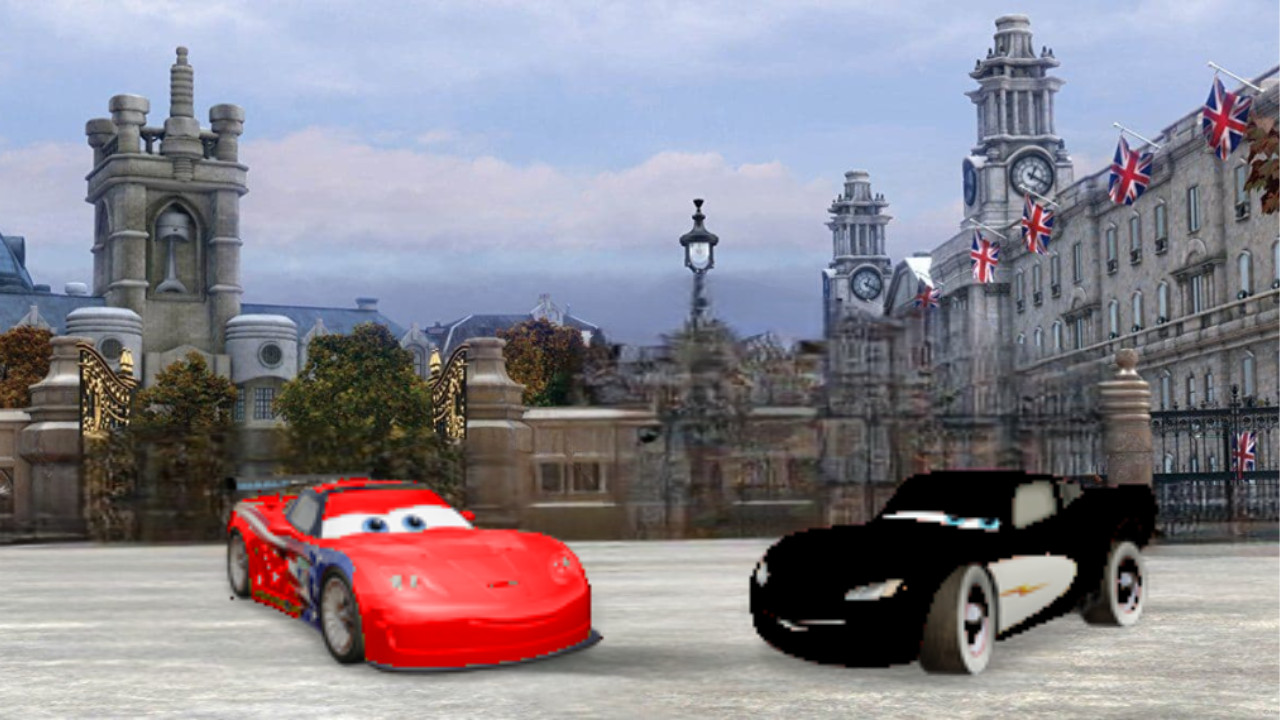 Red Jeff Gorvette + Black Radiator Lightning Mod for Cars 2 | Cars 2 Mods