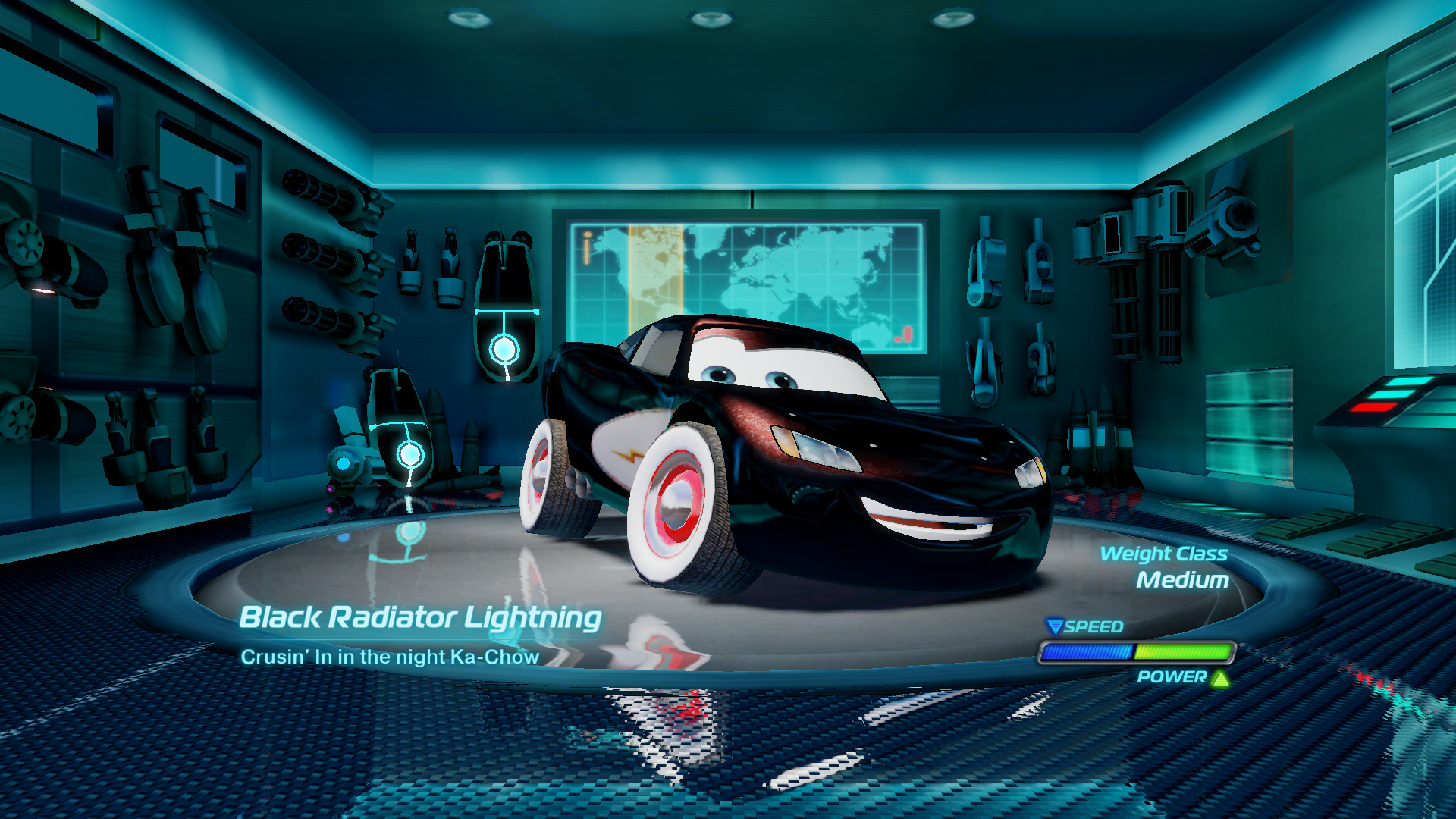 Red Jeff Gorvette + Black Radiator Lightning Mod for Cars 2 | Cars 2 Mods