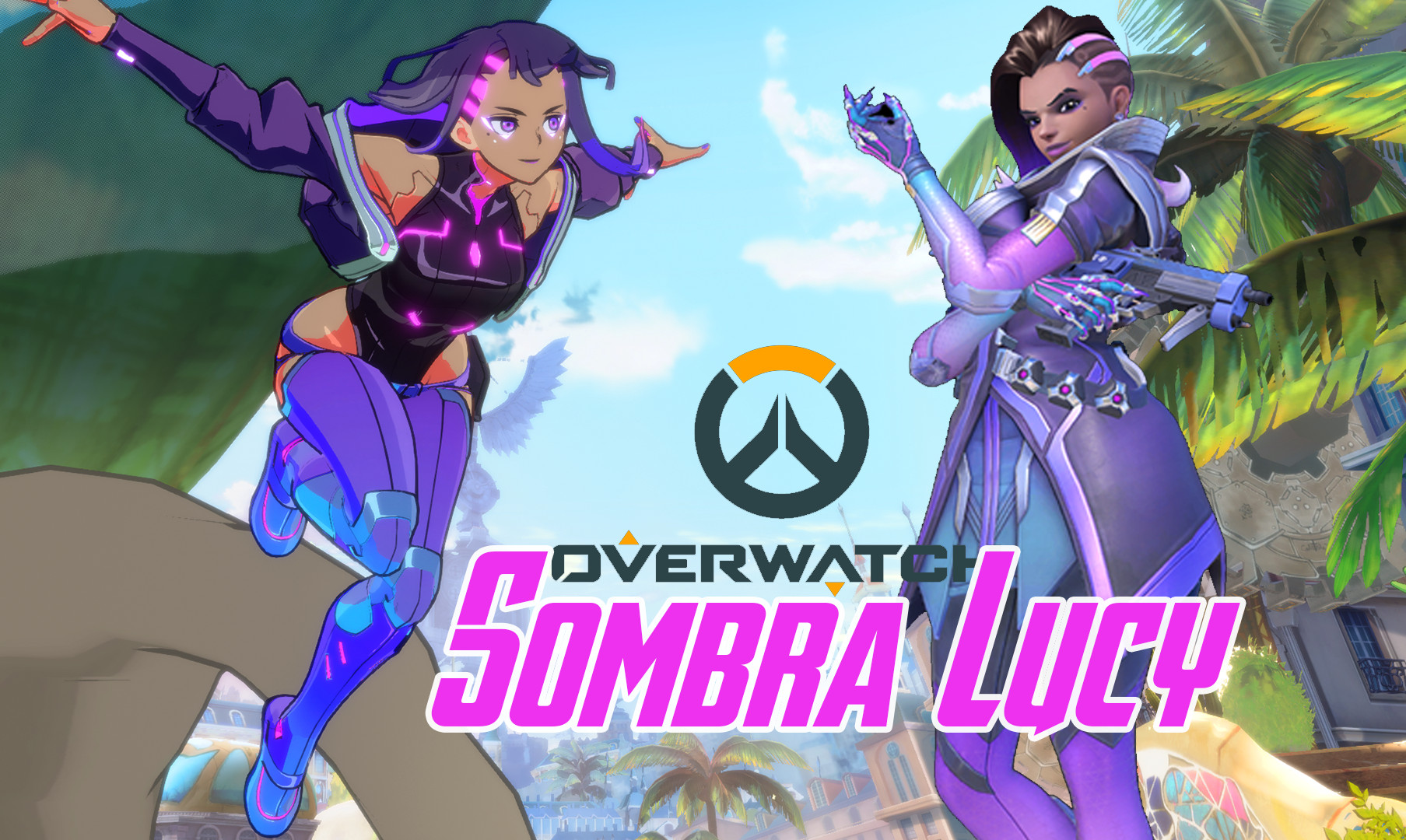 Lucy as Sombra Overwatch Mod for GUILTY GEAR -STRIVE- | GGST Mods