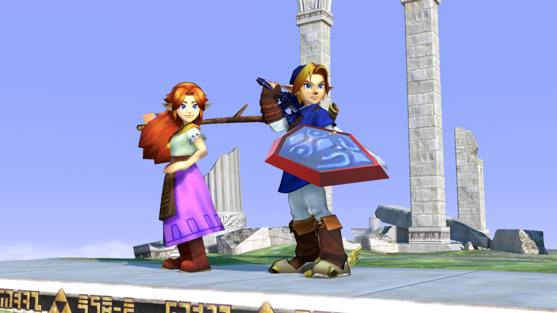 Lategame Ocarina of Time Link / Malon Mod for Super Smash Bros ...