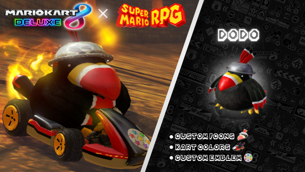 Dodo (Mario RPG) Mod for Mario Kart 8 Deluxe | MK8D Mods