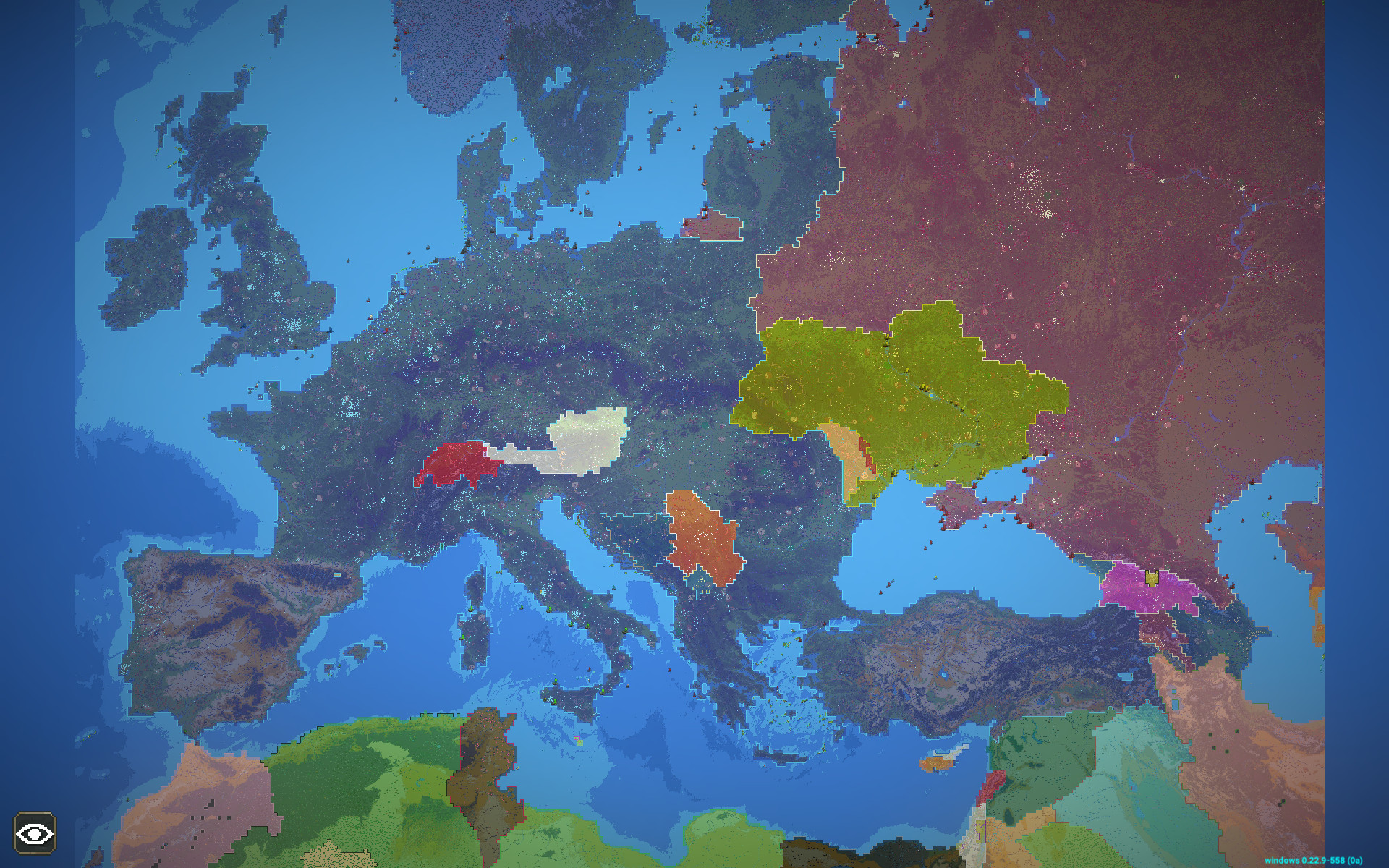 Map of Europe 47x30 Mod for WorldBox | WorldBox Mods