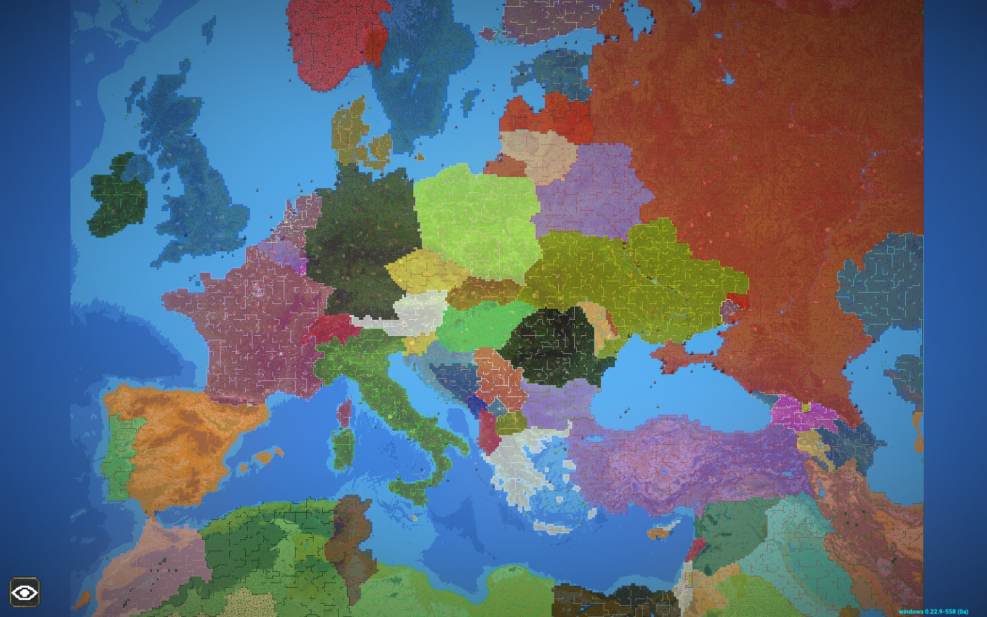 Map of Europe 47x30 Mod for WorldBox | WorldBox Mods