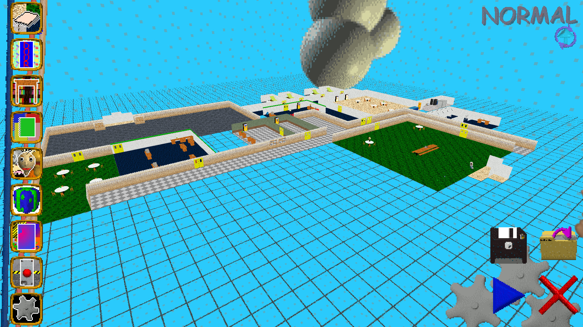 JailBreak roblox Map Mod for Baldi's Basics | Baldi Mods