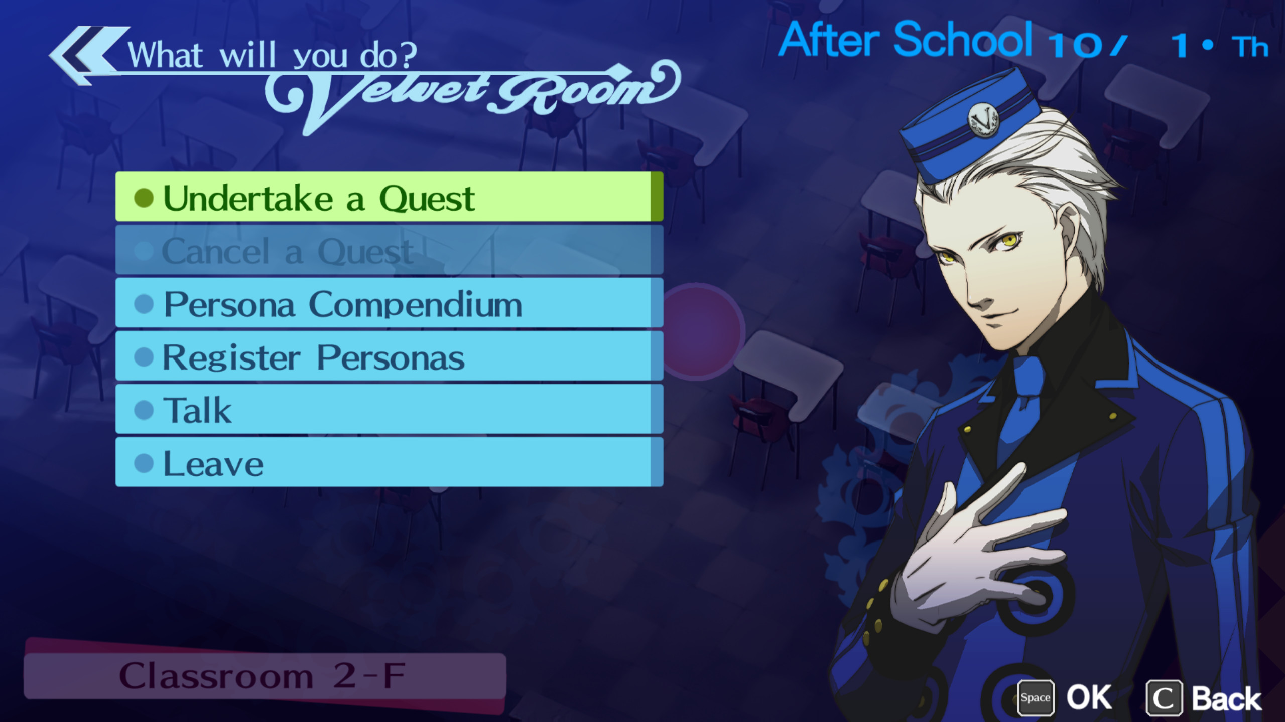 Mobile Velvet Room Mod for Persona 3 Portable (PC) | P3P PC Mods