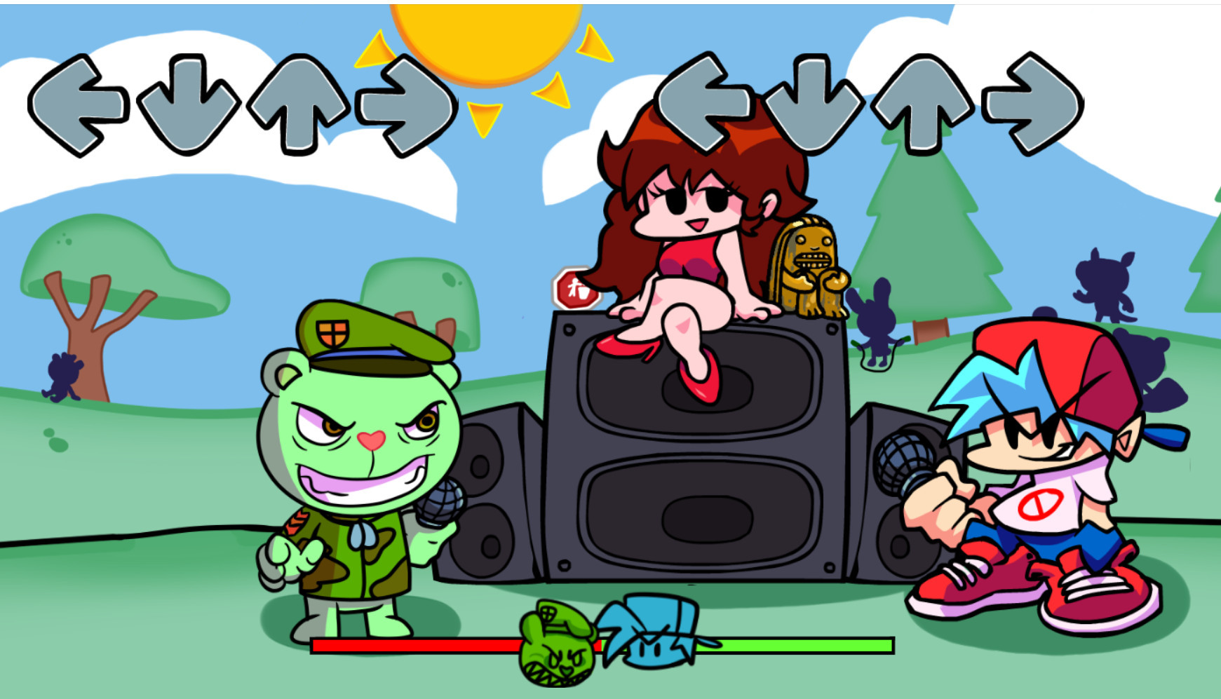 V.S. Flippy (FULL WEEK) fusion engine port Mod for Friday Night Funkin' | FNF Mods