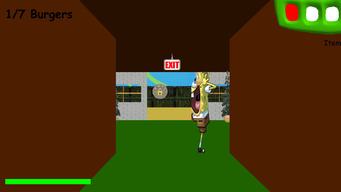 Spongebob's basics in cooking and learning Mod for Baldi's Basics ...