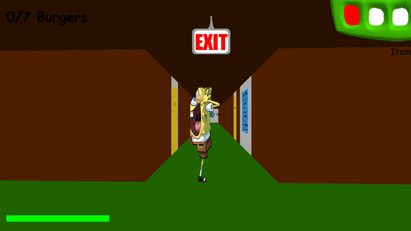 Spongebob's basics in cooking and learning Mod for Baldi's Basics ...