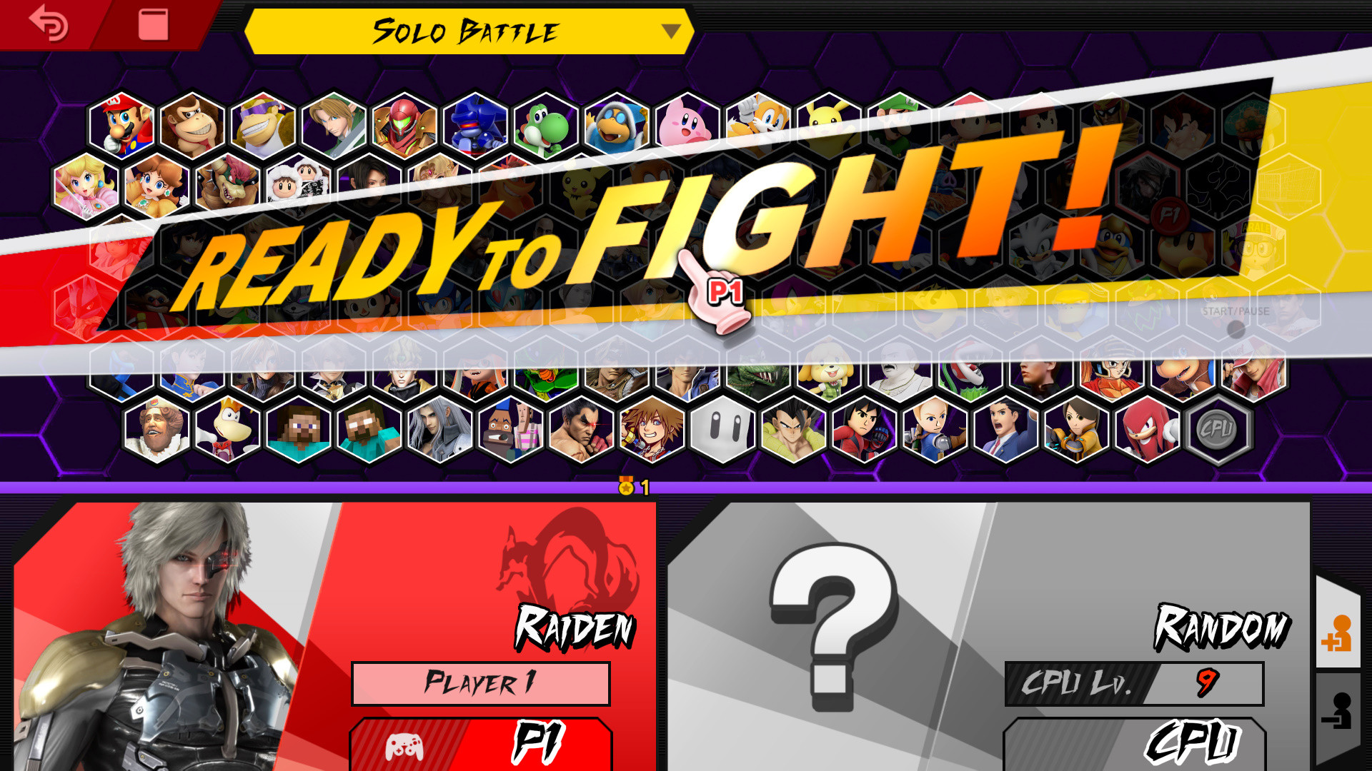 MGS4 Raiden UI Mod for Super Smash Bros. Ultimate | SSBU Mods