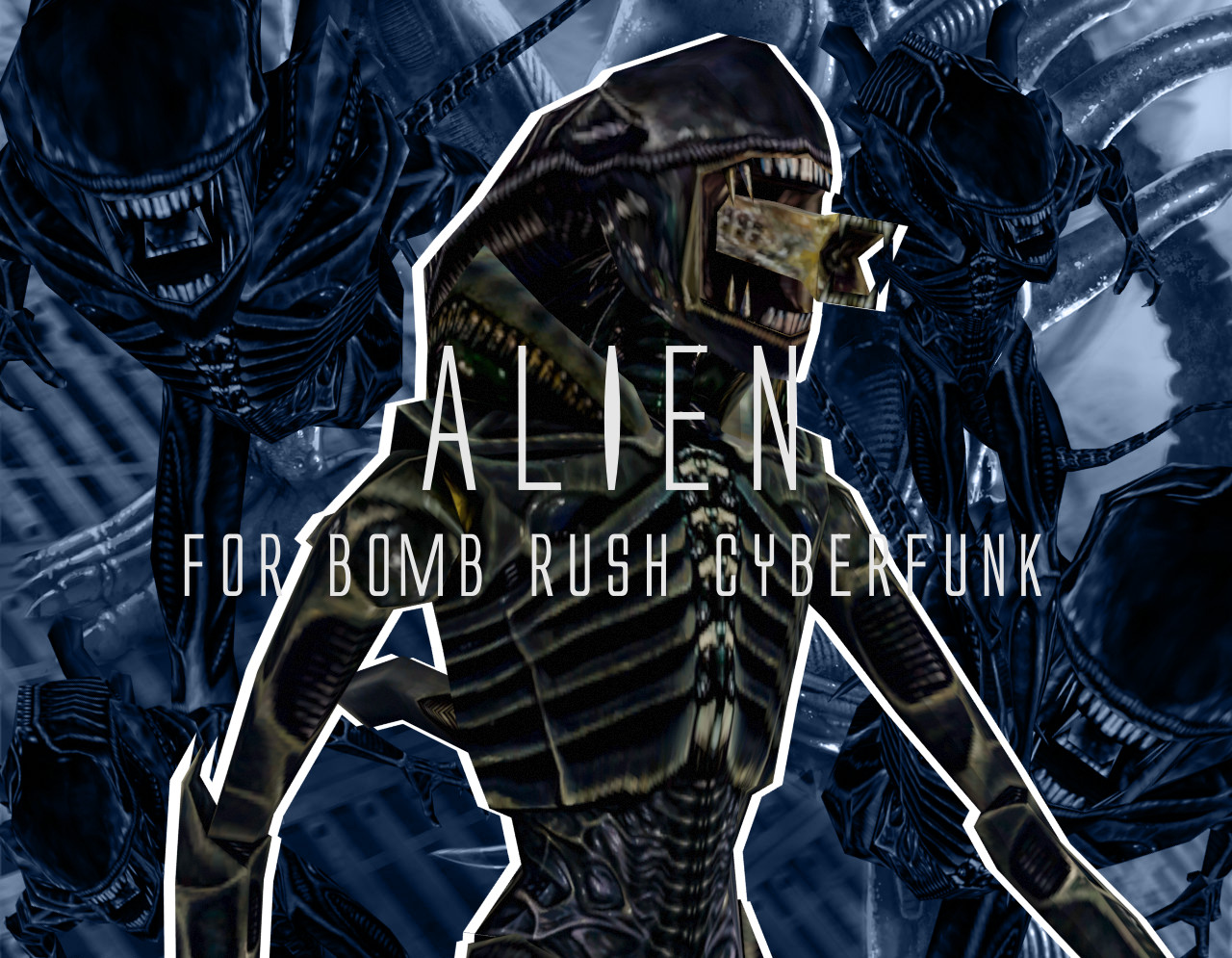 Alien (Aliens versus Predator 2) Mod for Bomb Rush Cyberfunk | BRC Mods