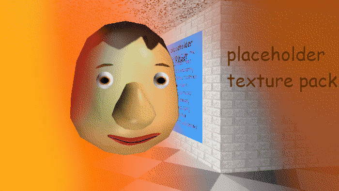 (0.12.X) Placeholder texture pack Mod for Baldi's Basics | Baldi Mods