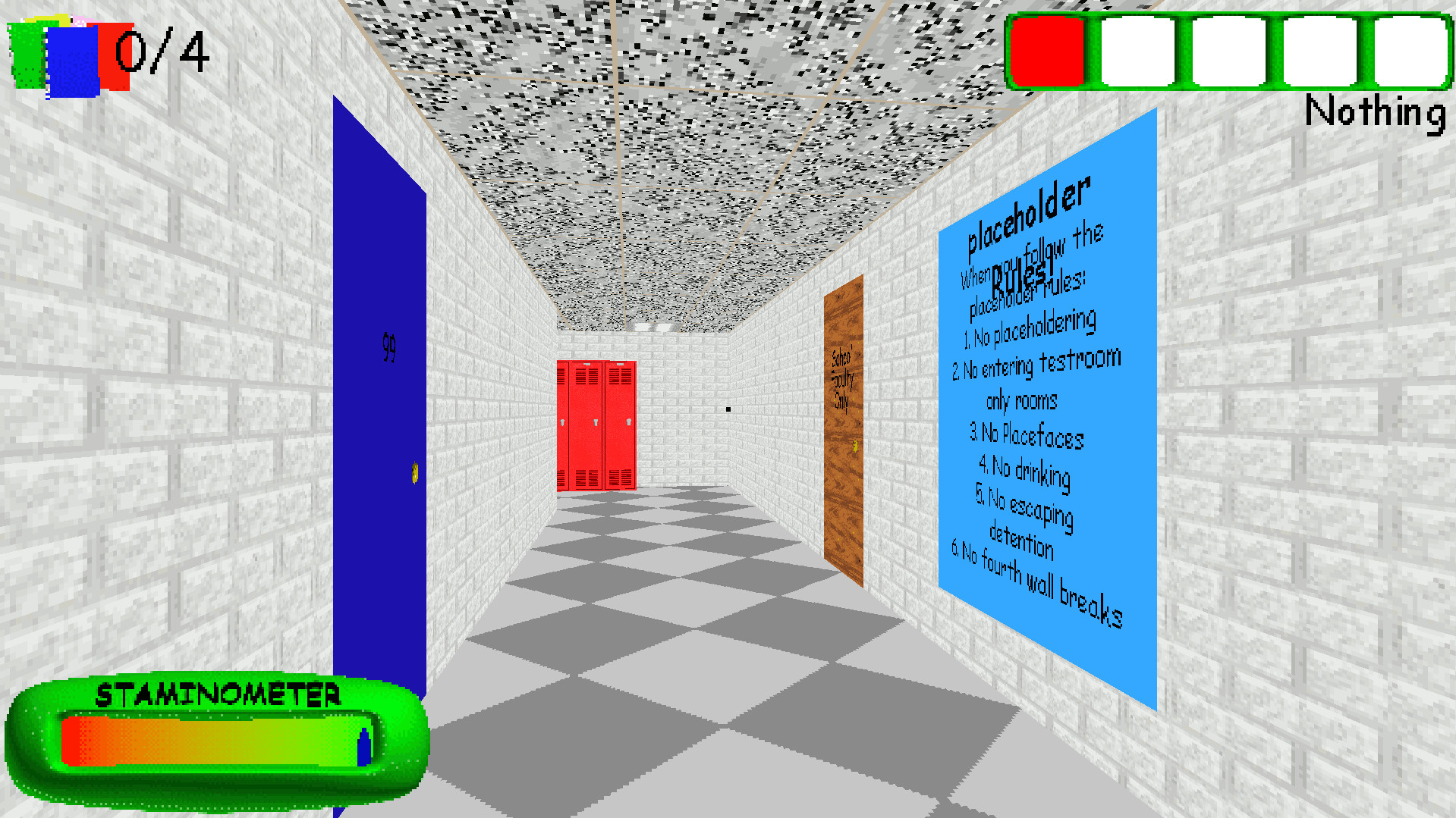 (0.12.X) Placeholder texture pack Mod for Baldi's Basics | Baldi Mods