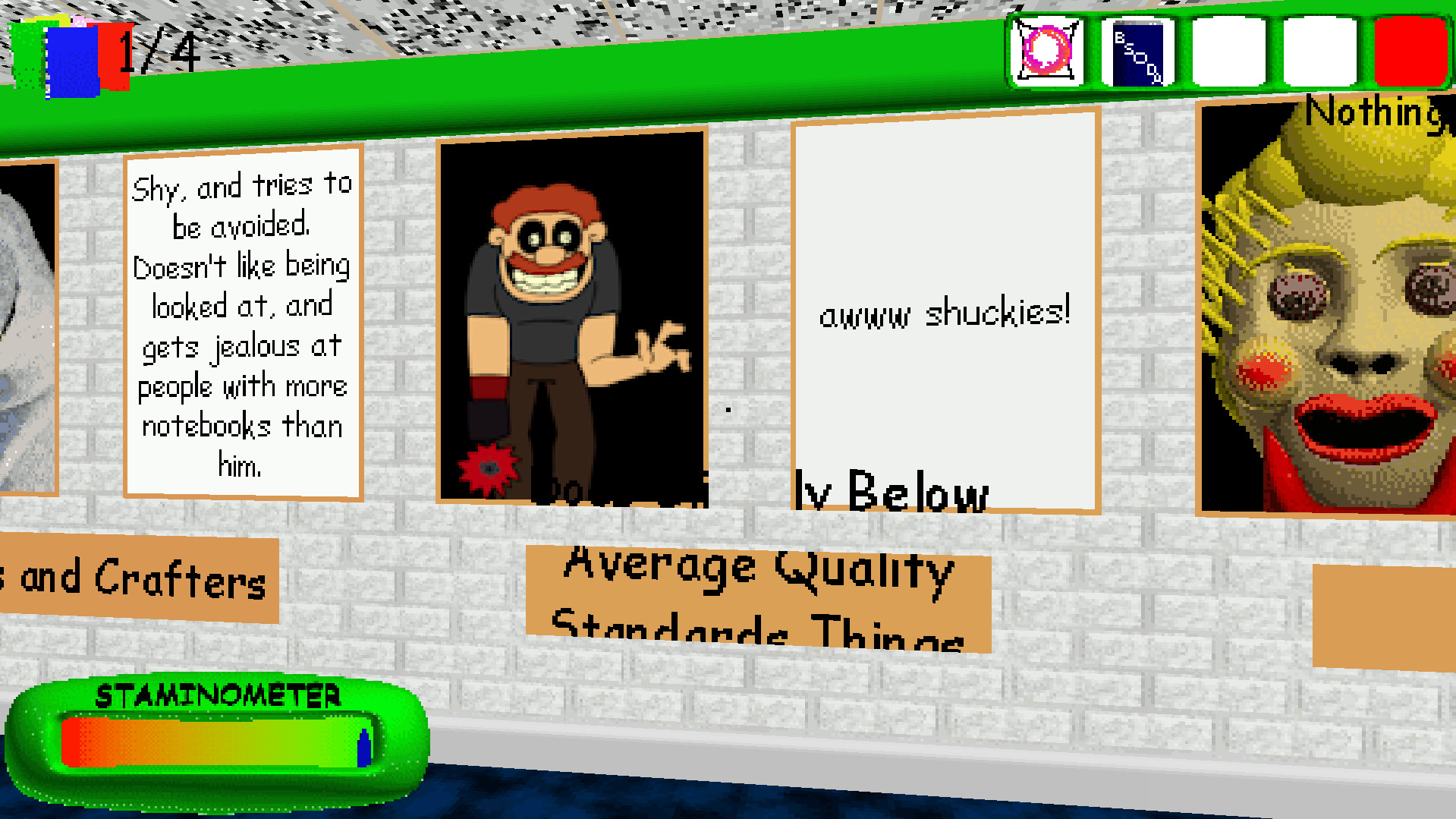 Does Slightly Below Average Quality Standard guy Mod for Baldi's Basics ...