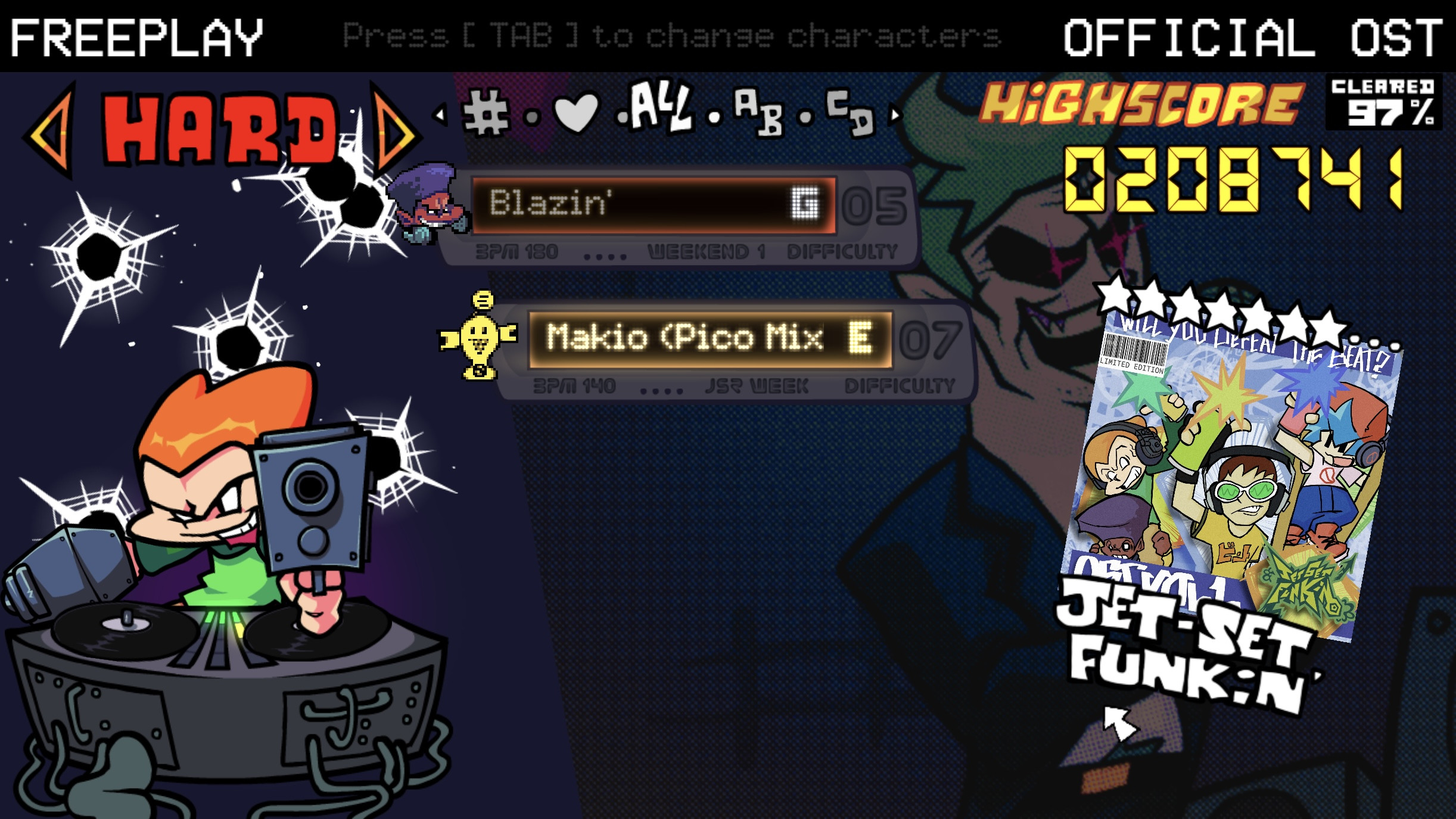 Jet Set Funkin' | Vs. Beat Mod for Friday Night Funkin' | FNF Mods