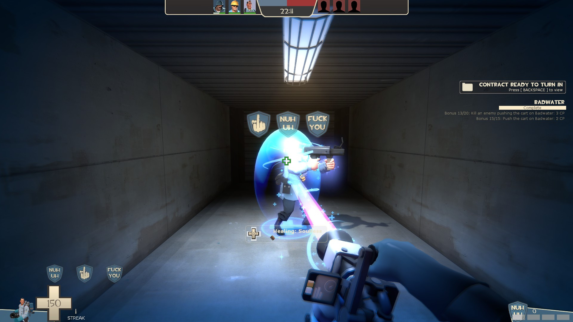 Vaccinator Nuh Uh Bubble Icon Mod for Team Fortress 2 | TF2 Mods
