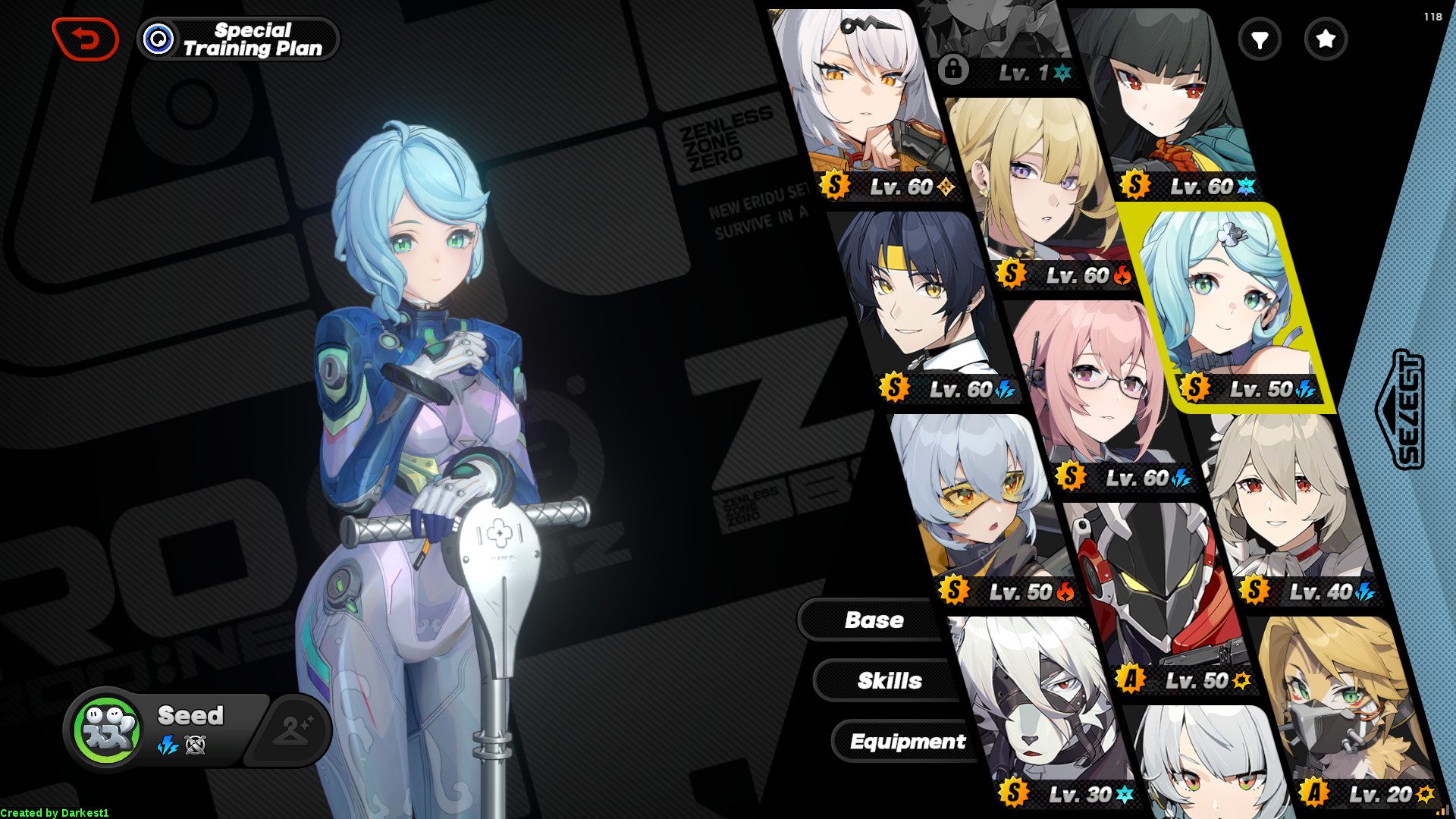 Blue Tarantula seed Mod for Zenless Zone Zero | ZZZ Mods