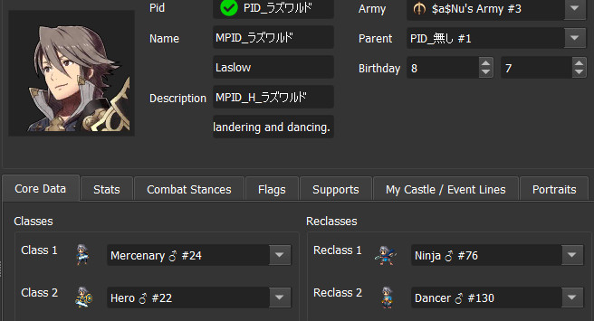Male Dancers + Laslow Unique recolor Mod for Fire Emblem Fates | FEF Mods