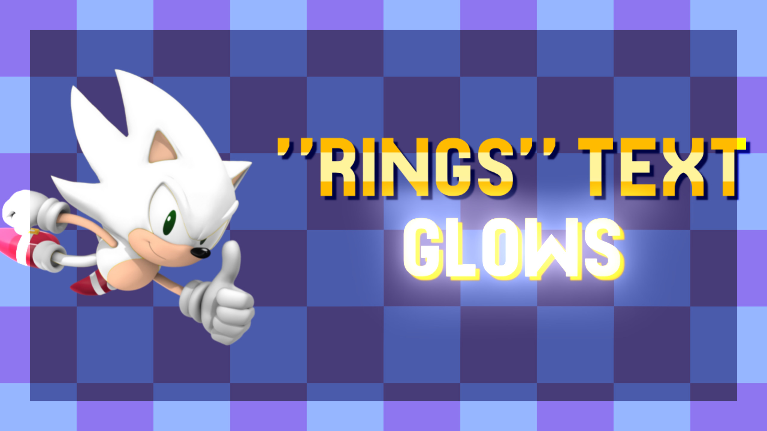 "Rings" text GLOWS when you can go Super or Hyper Mod for Sonic 3 A.I.R ...