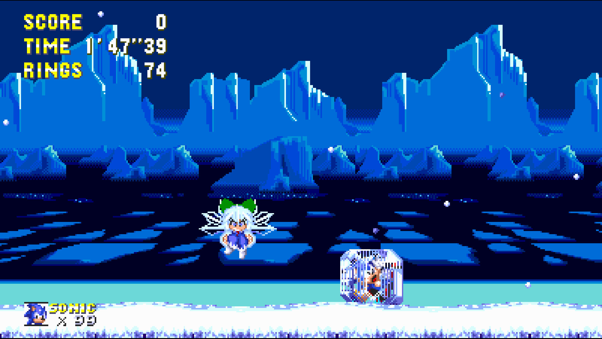 Cirno boss fight Mod for Sonic 3 A.I.R. | S3AIR Mods