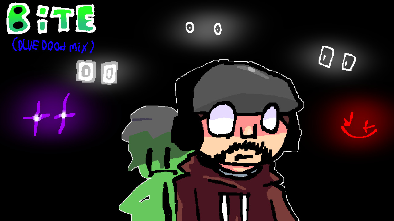 Bite ~ (Dlue Dood Mix) - Playable Mod for Friday Night Funkin' | FNF Mods
