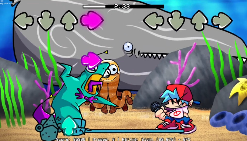 VS. FishBrain (ONESHOT) Mod for Friday Night Funkin' | FNF Mods