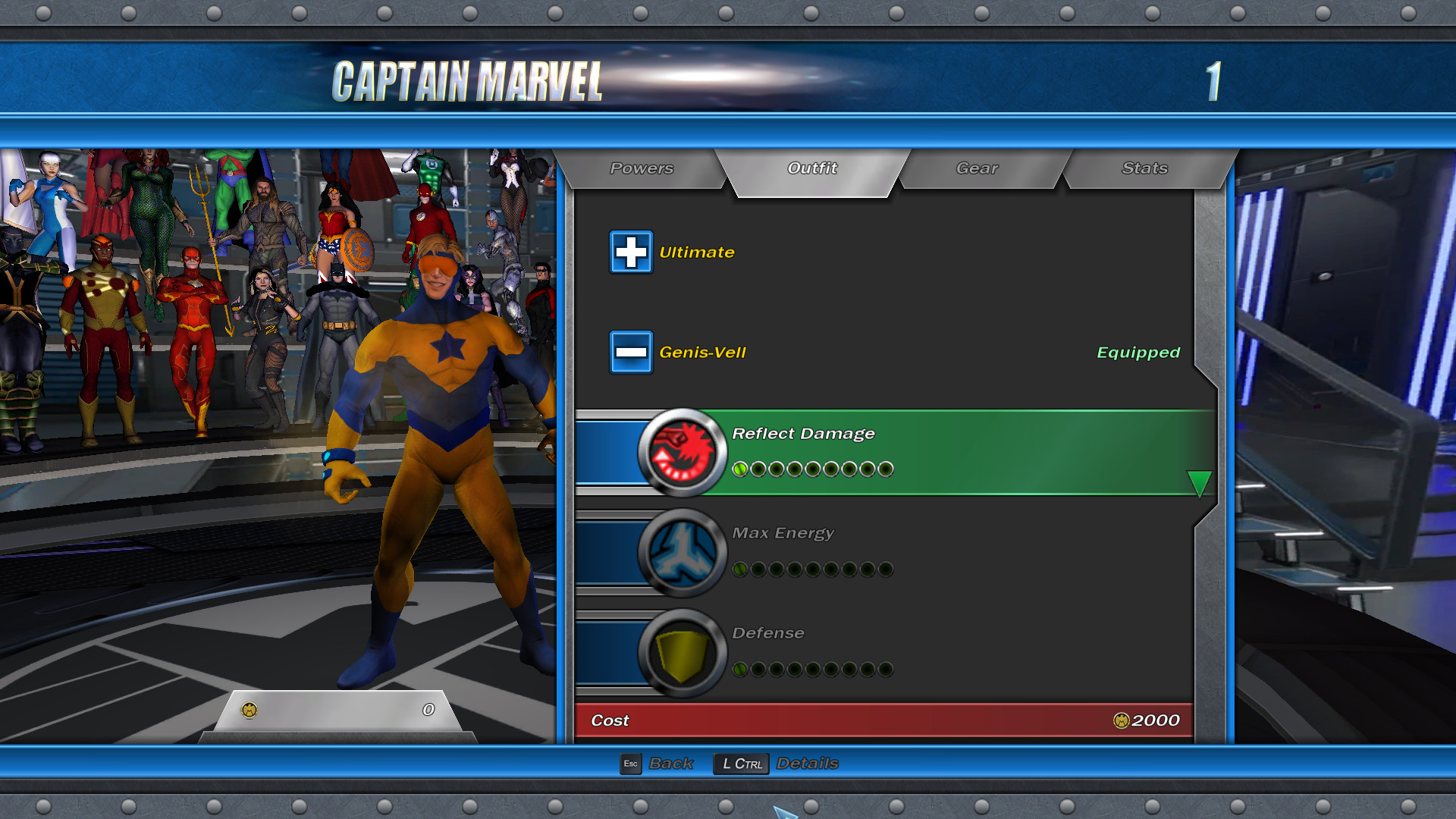 Booster Gold - DC Legends Skin Mod for Marvel: Ultimate Alliance | MUA Mods