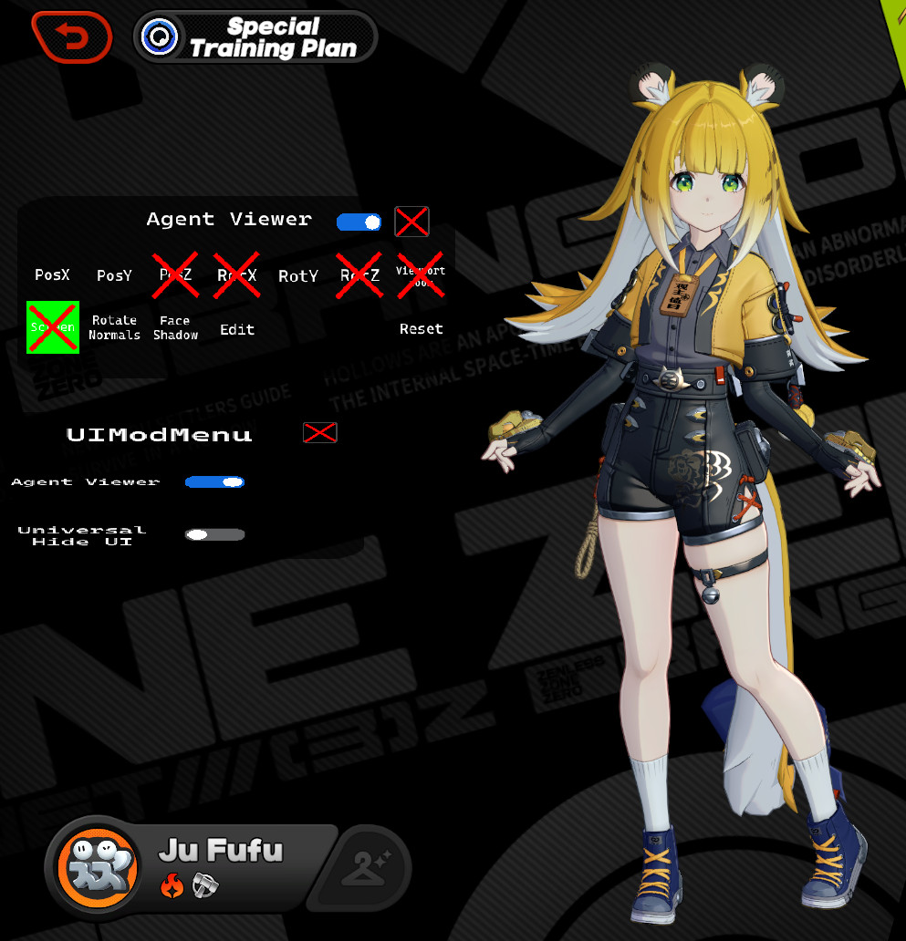 UI Mod Menu Mod for Zenless Zone Zero | ZZZ Mods