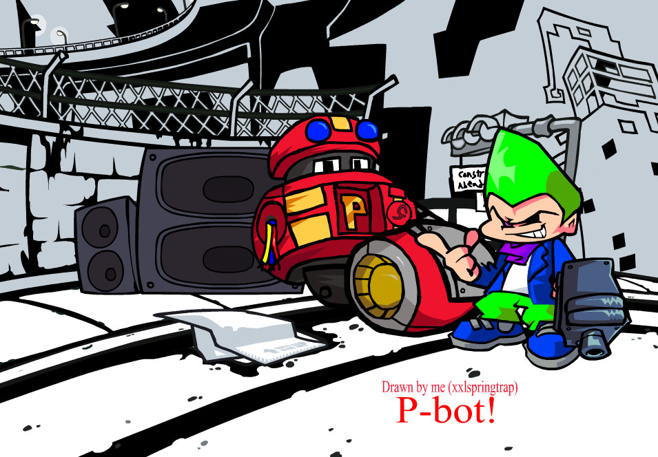 Brokendown P-bot! Mod for Friday Night Funkin' | FNF Mods