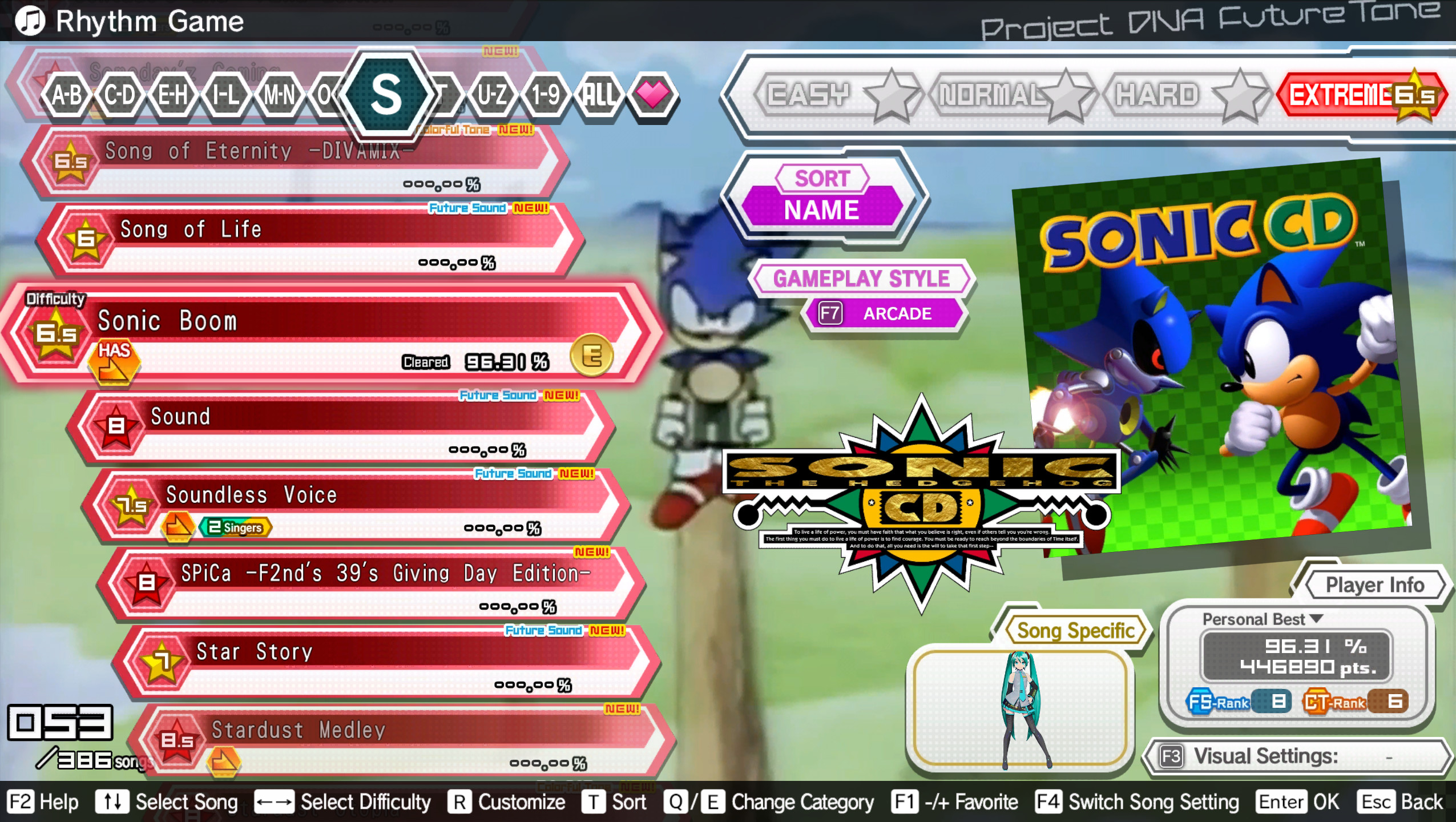 Tillo's Mini Sonic Pack Mod for Hatsune Miku: Project DIVA Mega Mix+ ...