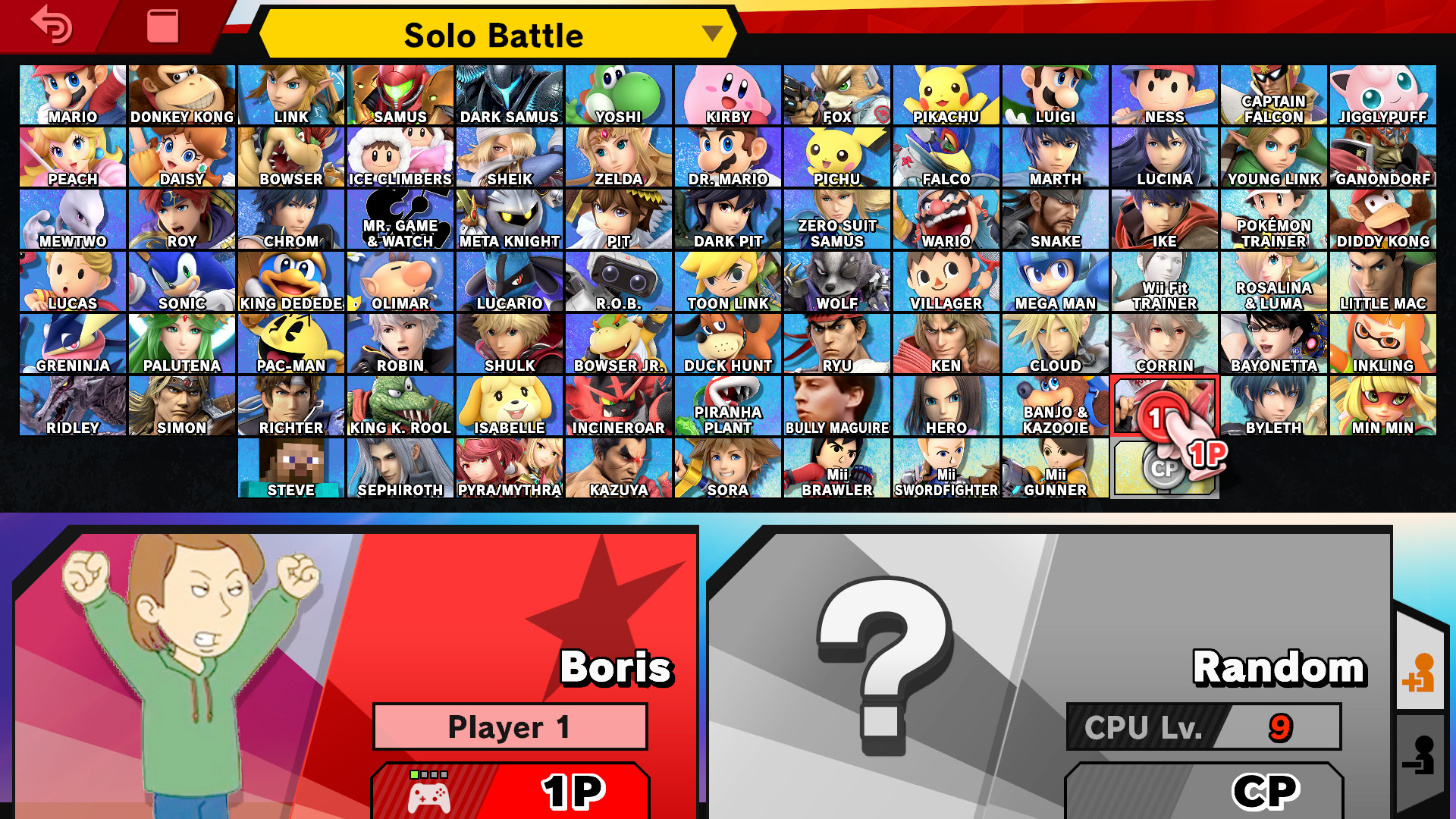 [SENSITIVE CONTENT] BORIS (GoAnimate) Mod for Super Smash Bros ...