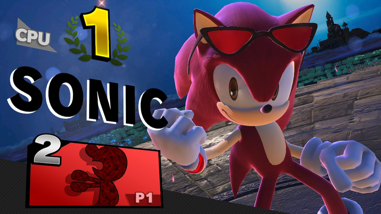 Shadowed's Red SA1 Sonic Retexture Mod for Super Smash Bros. Ultimate ...