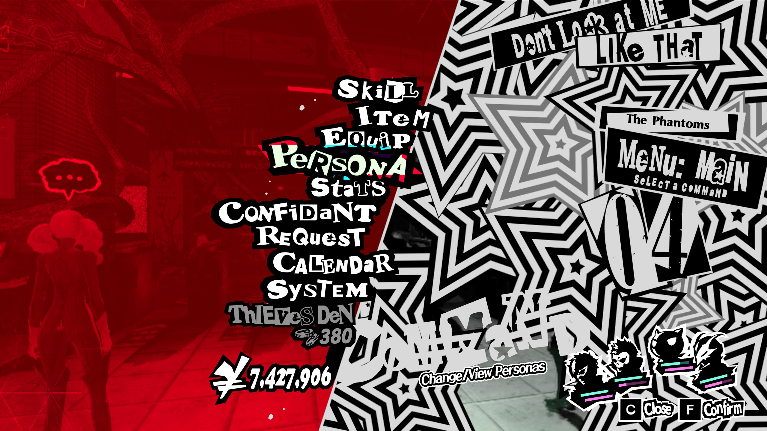 No Joker In Menus Mod for Persona 5 Royal (PC) | P5R (PC) Mods