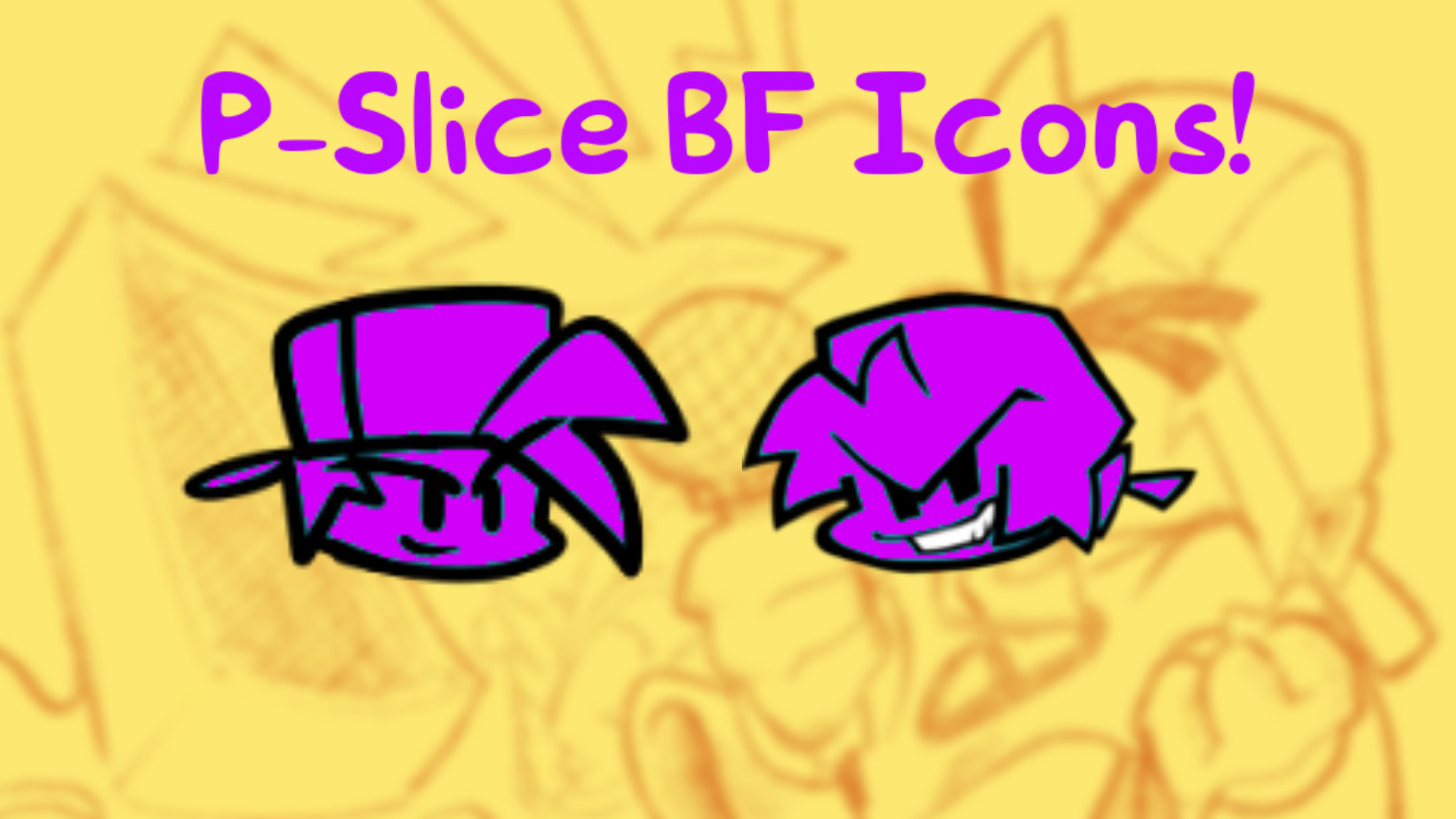 P-Slice BF icons! Mod for Friday Night Funkin' | FNF Mods