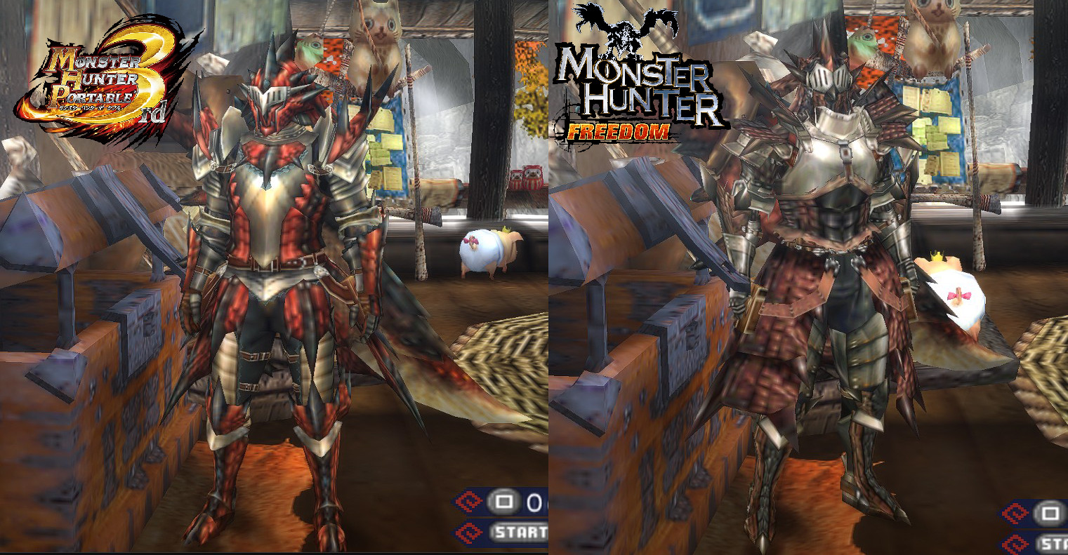 Male Classic Rathalos Armor Mod for Monster Hunter Portable 3rd ...