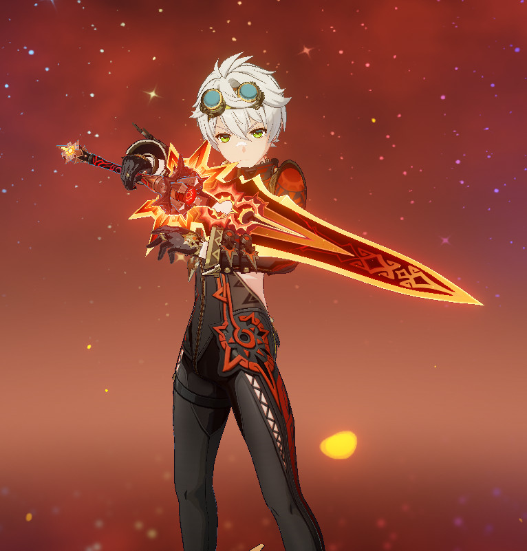 Pyro Archon Bennett (+ Weapon) Mod for Genshin Impact | GI Mods