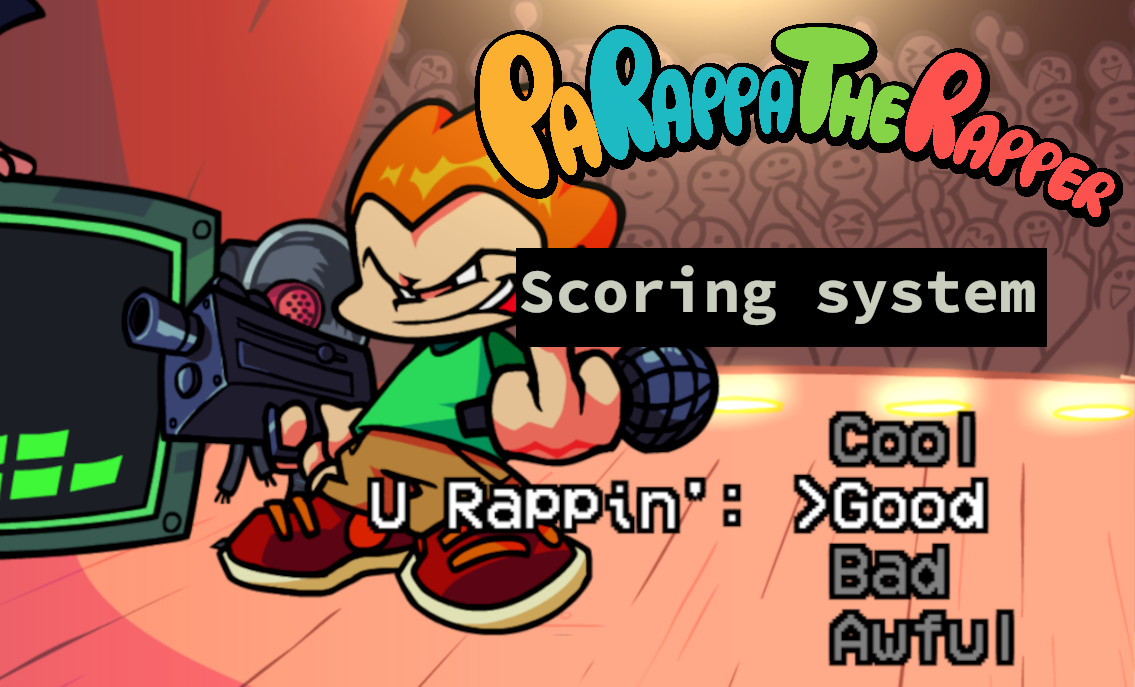 PaRappa scoring system (V-slice) Mod for Friday Night Funkin' | FNF Mods