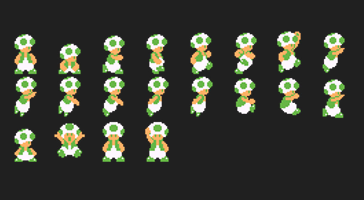 Green Toad Mod for Super Mario Bros. Remastered [Unofficial] | SMB1R Mods