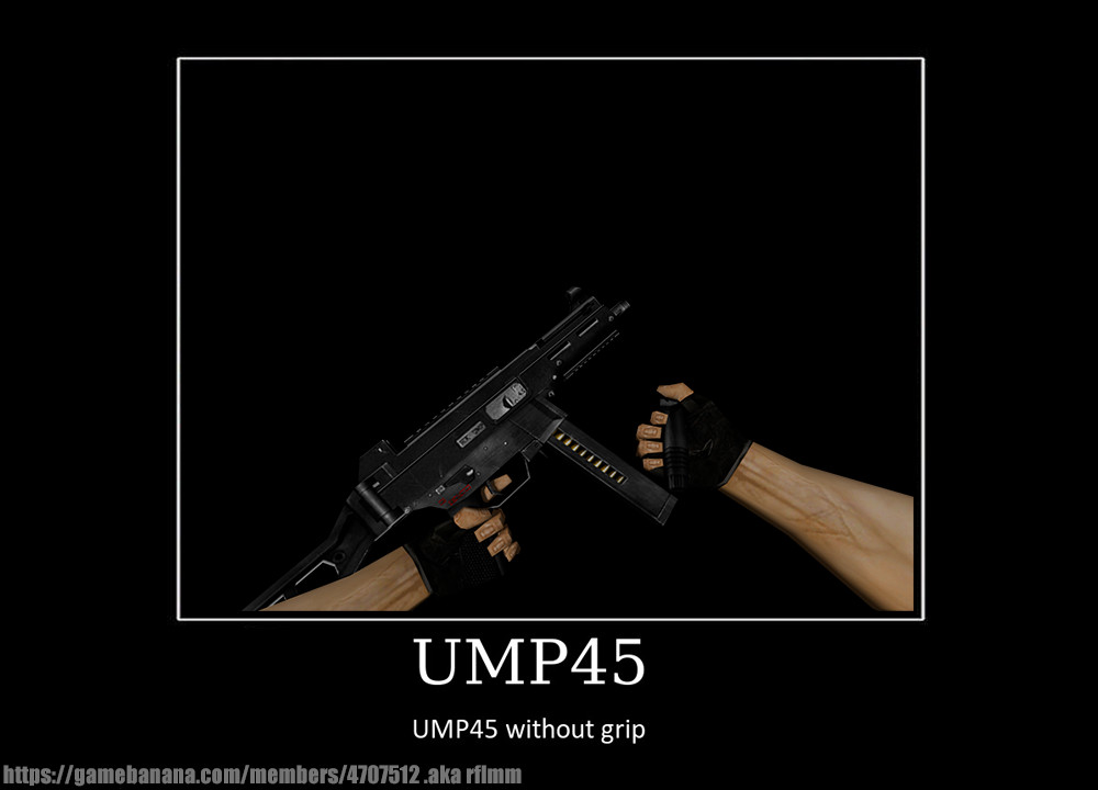 UMP45 without grip Mod for Counter-Strike 1.6 | CS1.6 Mods