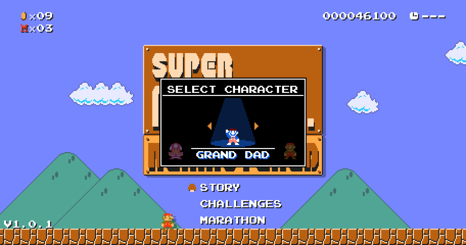 Grand Dad (Custom Character) Mod for Super Mario Bros. Remastered ...