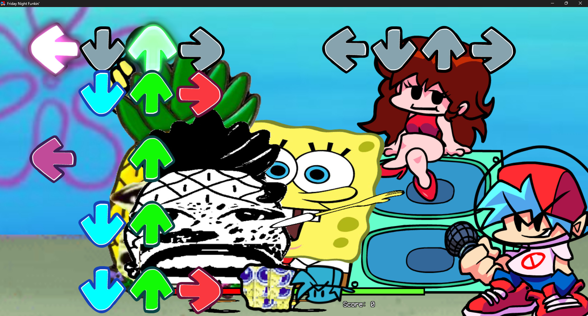 vs spong V-Slice port Mod for Friday Night Funkin' | FNF Mods