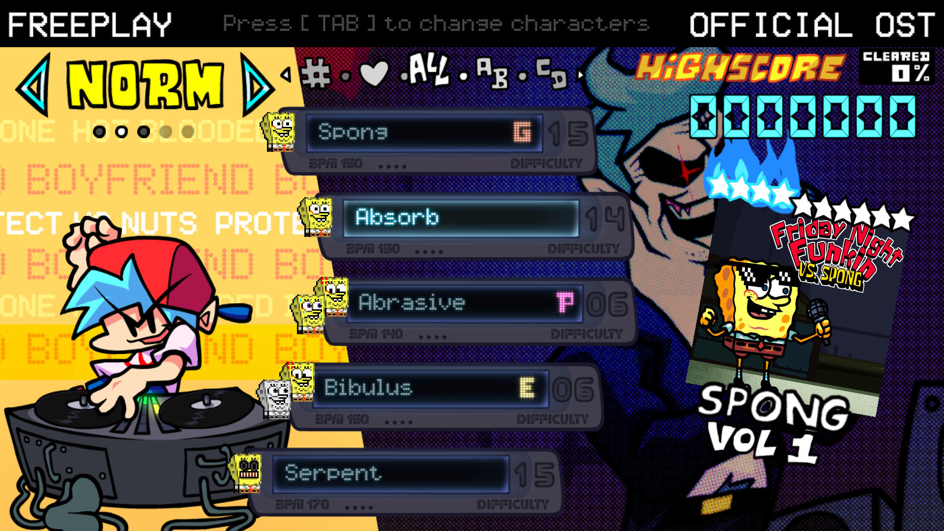 vs spong V-Slice port Mod for Friday Night Funkin' | FNF Mods