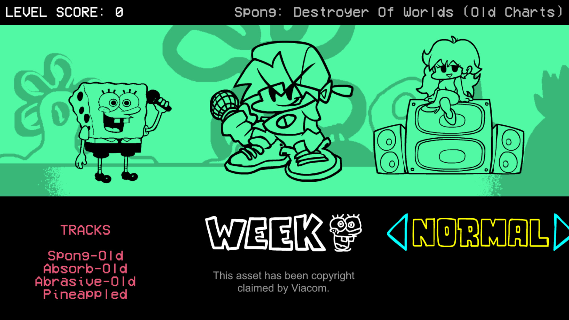 vs spong V-Slice port Mod for Friday Night Funkin' | FNF Mods